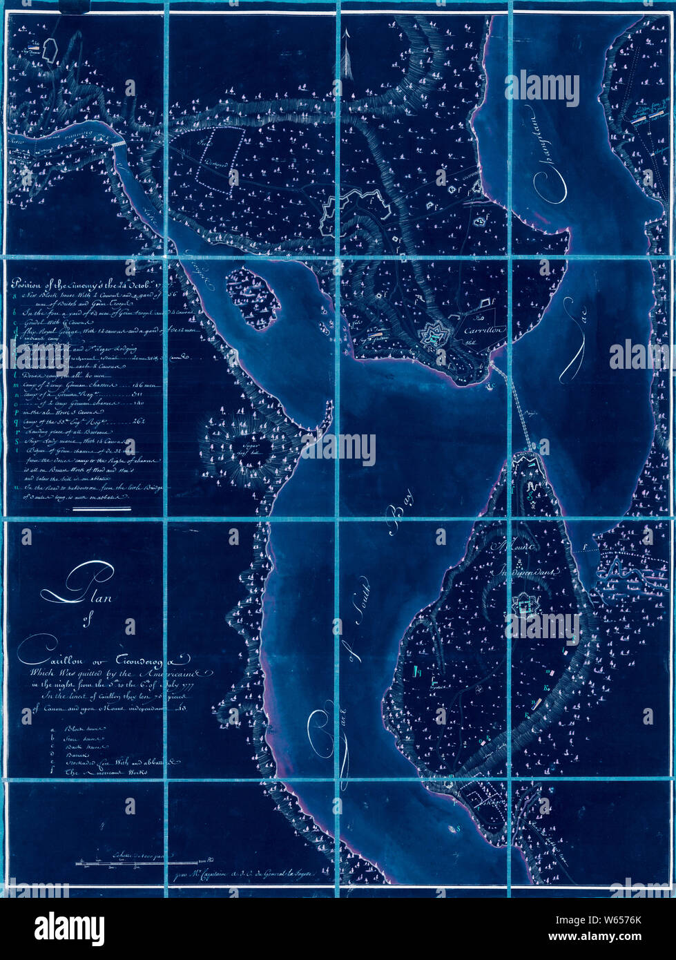American Revolutionary War Era Maps 1750-1786 740 Plan of Carillon ou ...