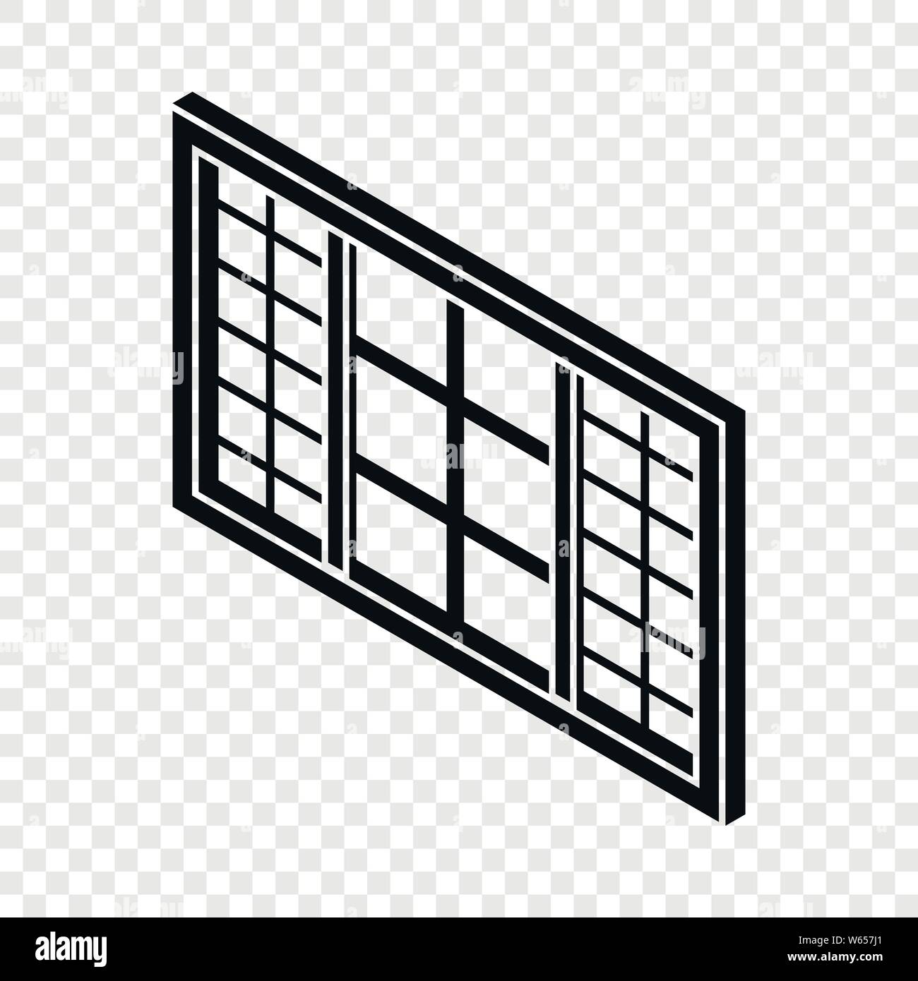 Wood window frame icon, simple black style Stock Vector Image & Art - Alamy