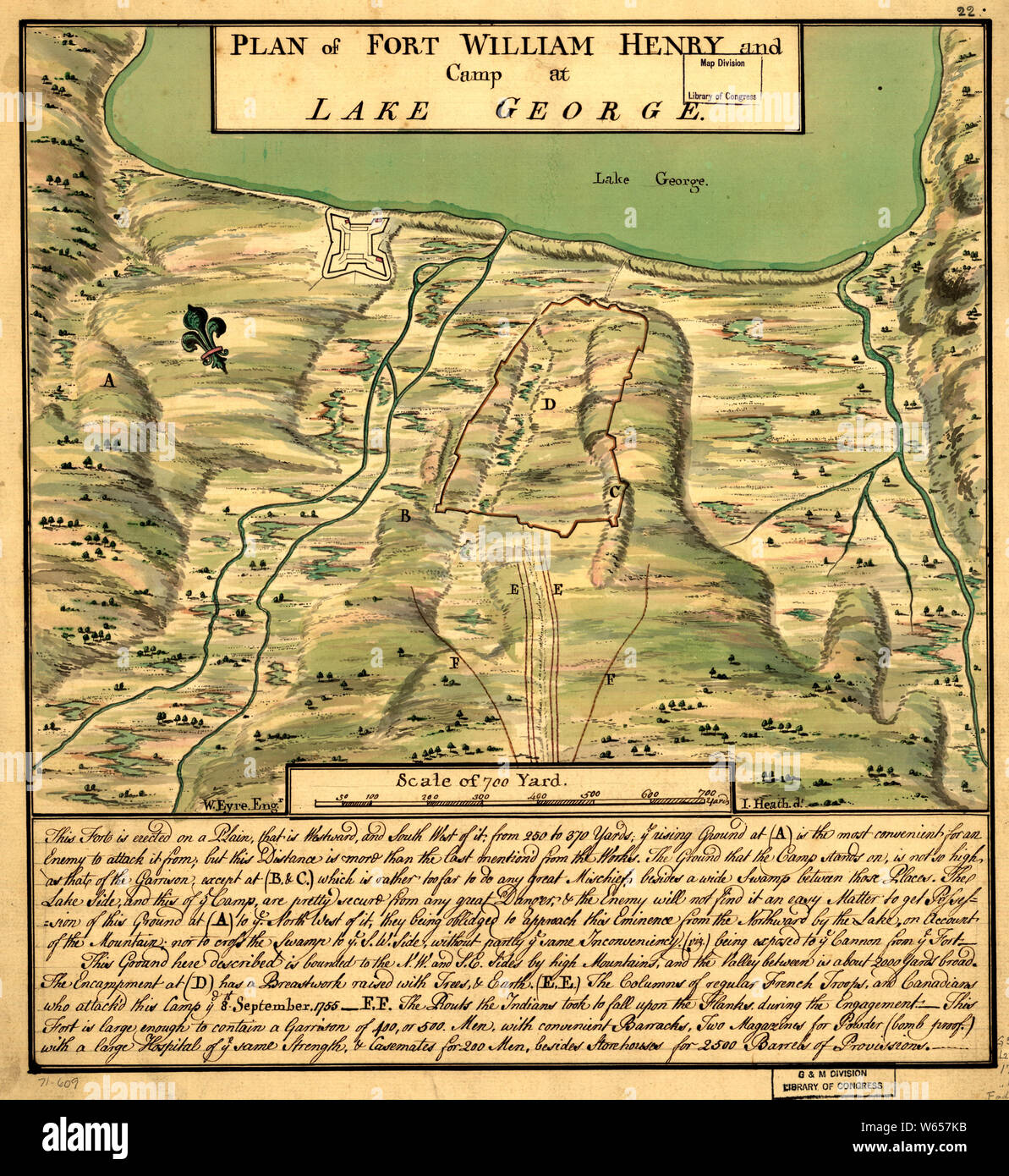 American Revolutionary War Era Maps 1750-1786 744 Plan of Fort William ...