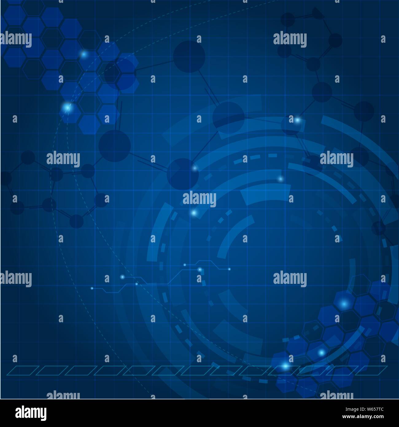 Blue tech background Stock Vector Images - Alamy