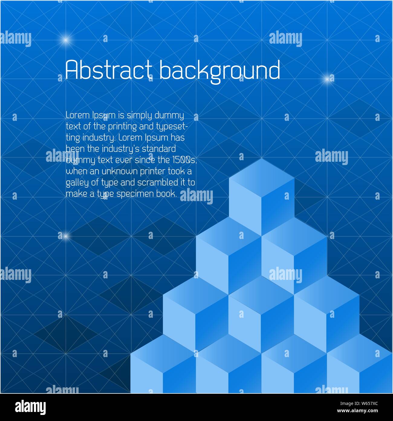 Abstract background with isometric cubes Stock Vector Image & Art - Alamy