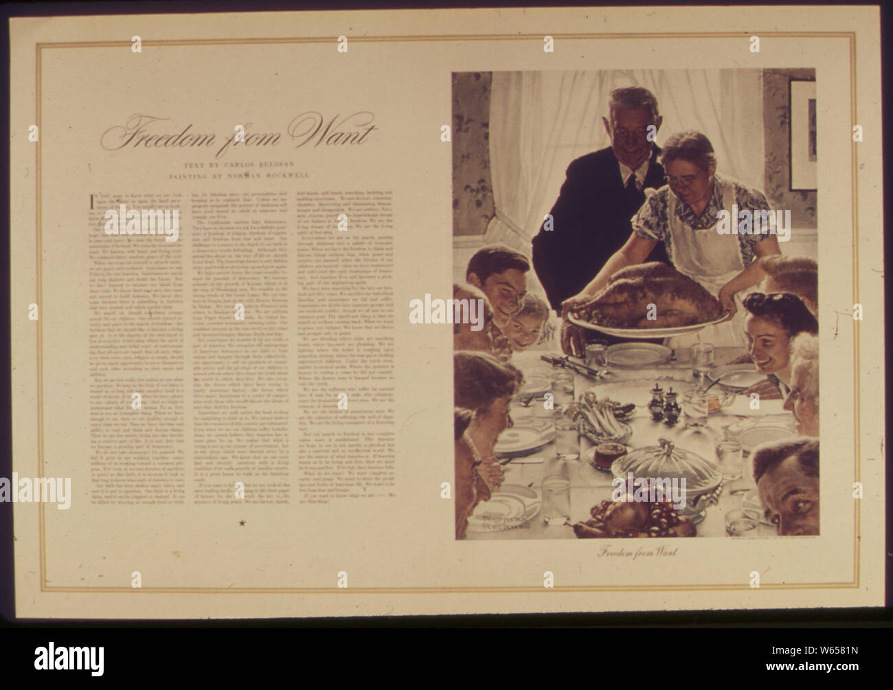 Norman rockwell freedom from want hi-res stock photography and images ...