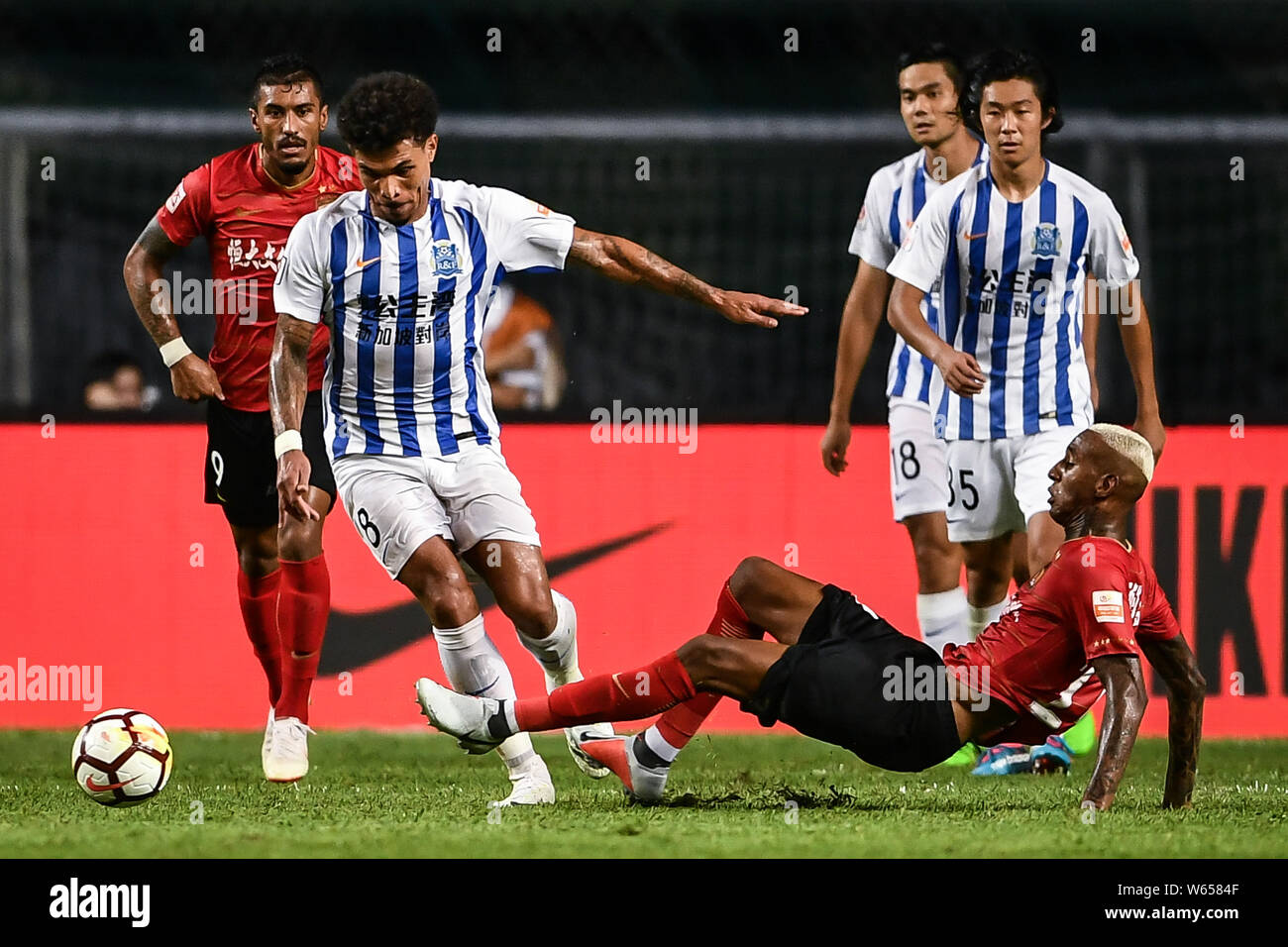 Brazilian football player Anderson Talisca of Guangzhou Evergrande ...