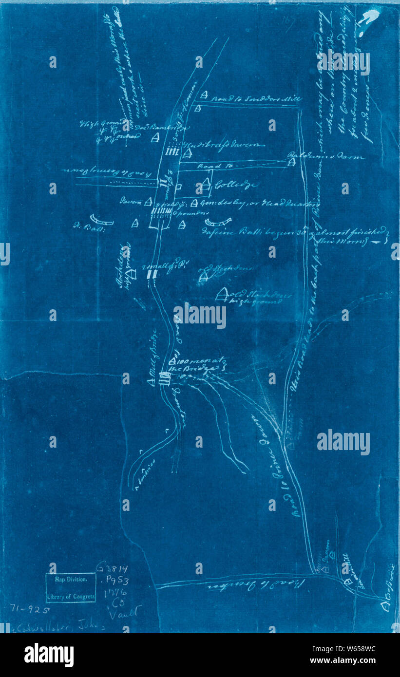 1776 princeton map hi-res stock photography and images - Alamy