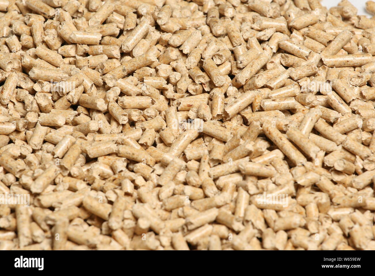 Wood pellets heat source of heat Stock Photo - Alamy