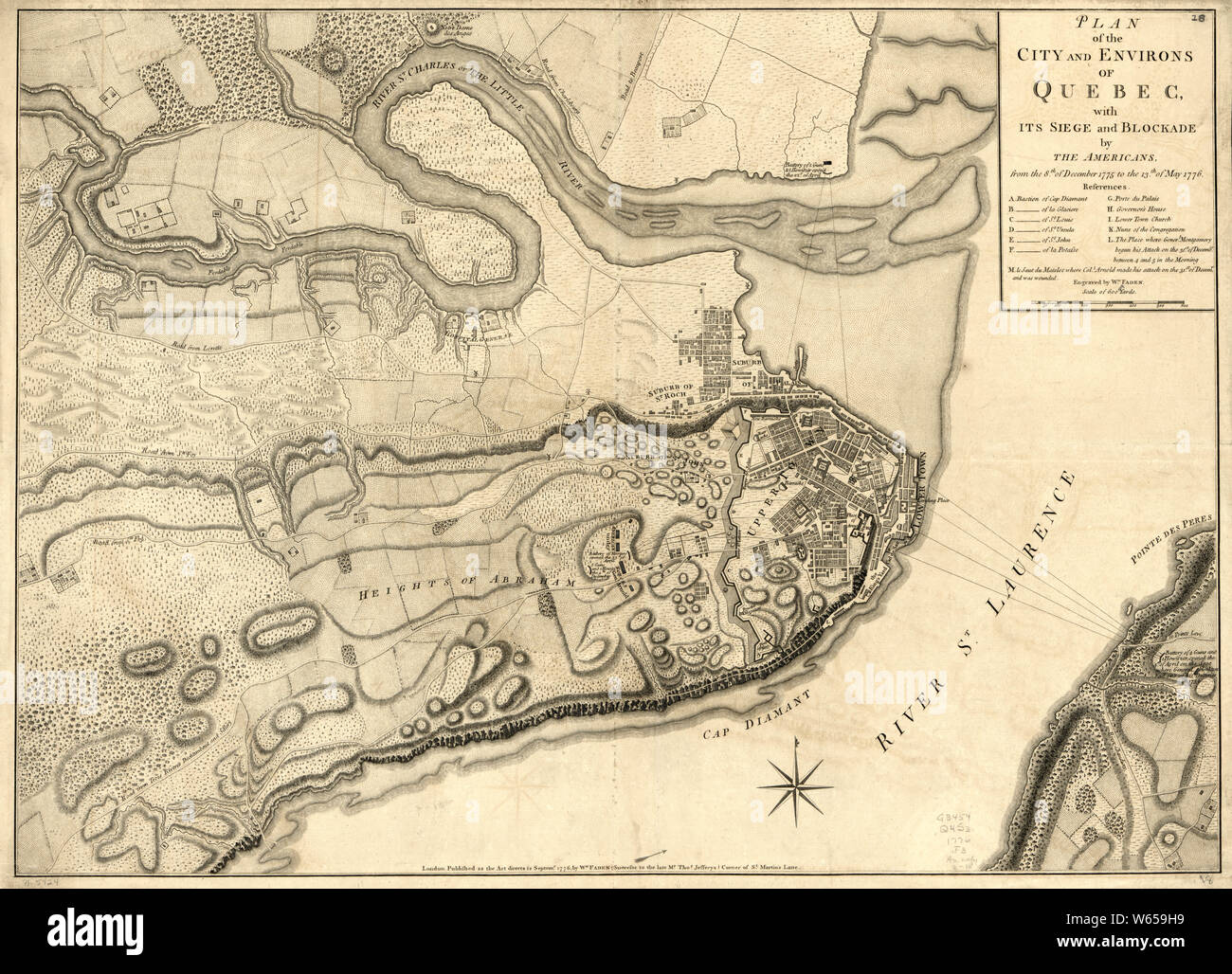American Revolutionary War Era Maps 1750-1786 769 Plan of the city and ...