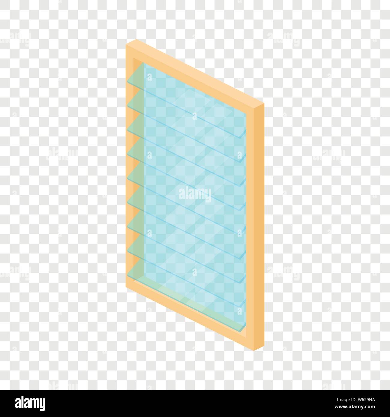 Rectangular window frame icon, isometric 3d style Stock Vector Image ...