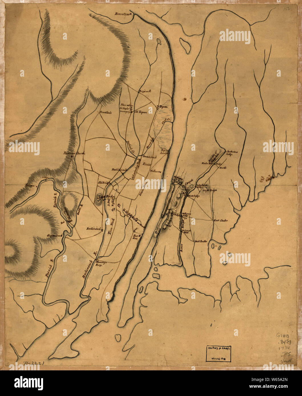 American Revolutionary War Era Maps 1750-1786 776 Plan of the country ...