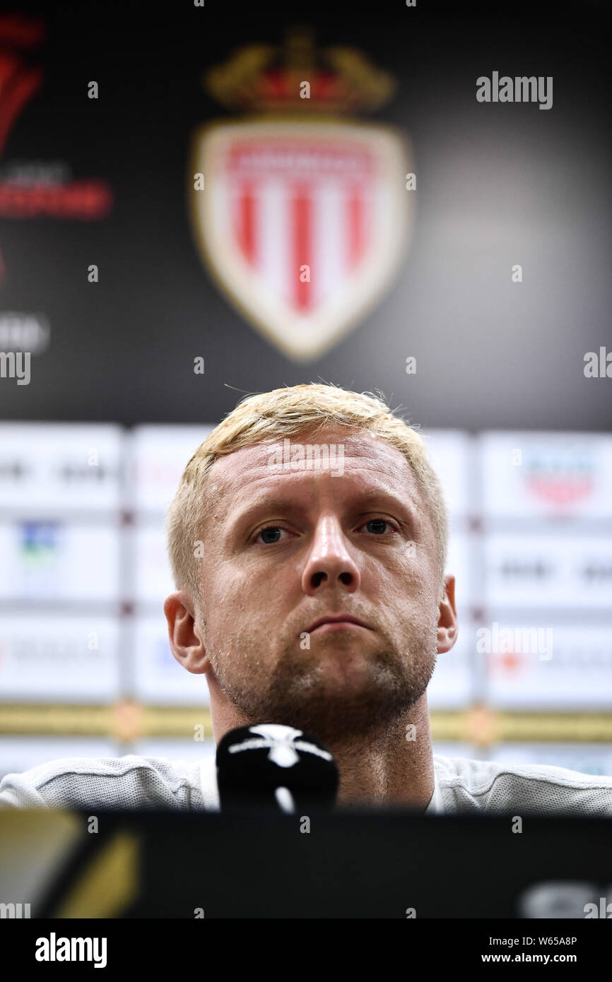 Kamil Glik of Association Sportive de Monaco Football Club attends a ...