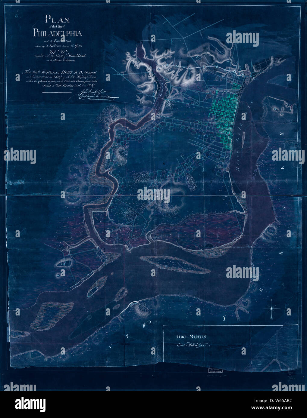 American Revolutionary War Era Maps 1750-1786 777 Plan of the city of ...