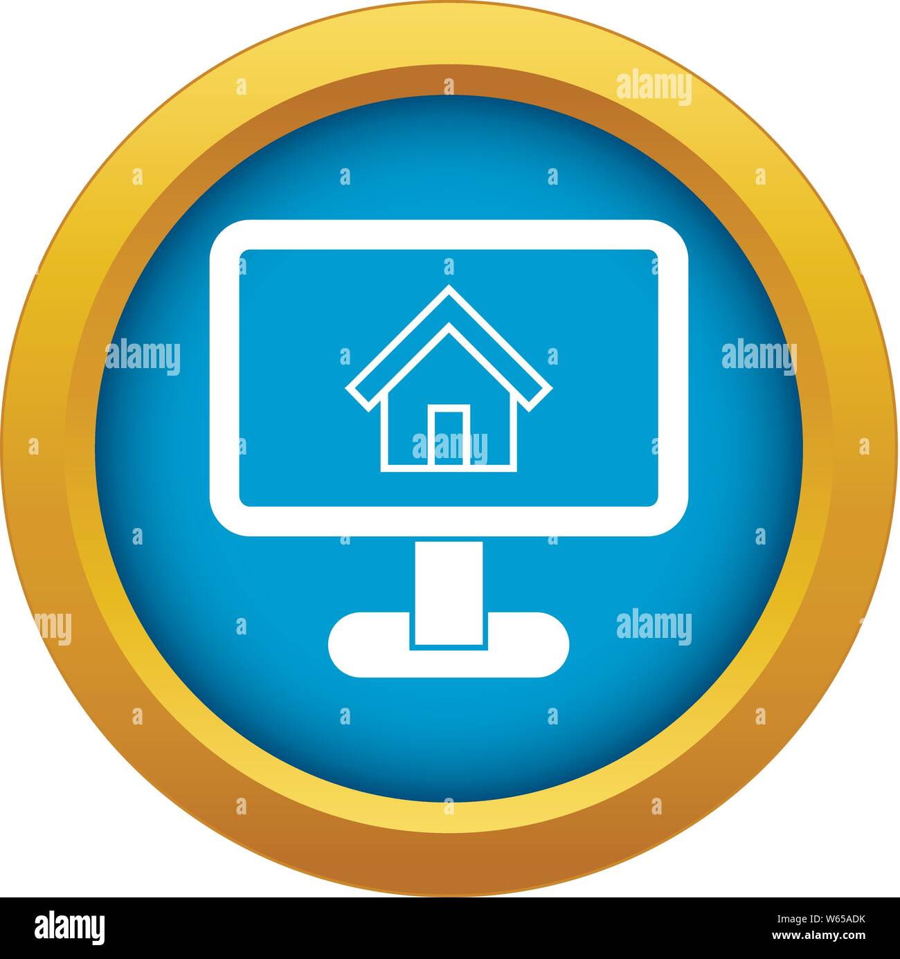 Layout of house icon blue vector isolated Stock Vector Image & Art - Alamy