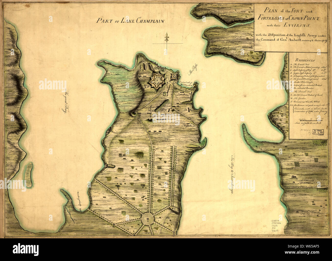 American Revolutionary War Era Maps 1750-1786 780 Plan of the fort and ...