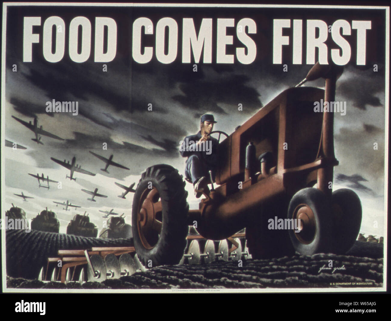 Food Comes First Stock Photo - Alamy