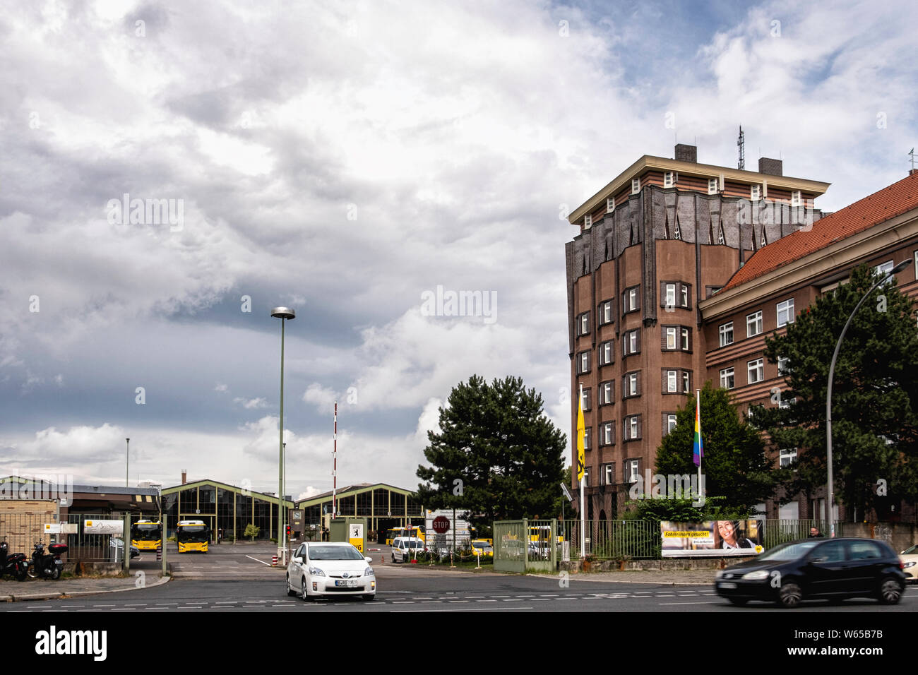 BVG Bus depot in Müllerstraße,Wedding Berlin The bus yard & halls are ...