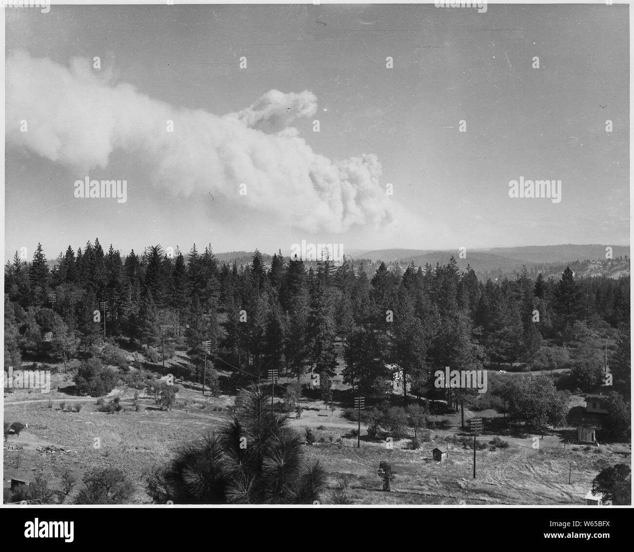 Fire on indian mountains Black and White Stock Photos & Images - Alamy