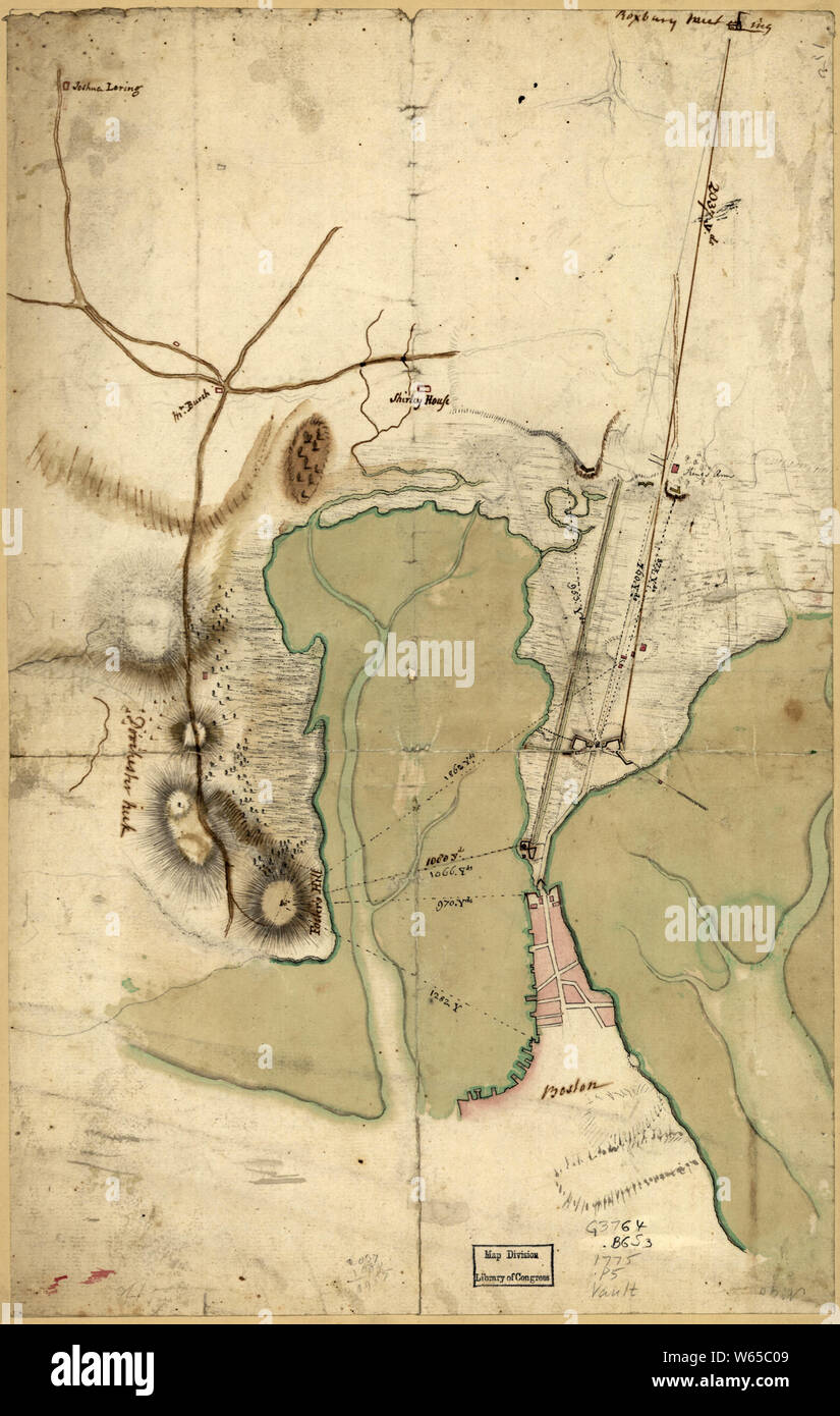 American Revolutionary War Era Maps 1750-1786 790 Plan of the Neck and ...