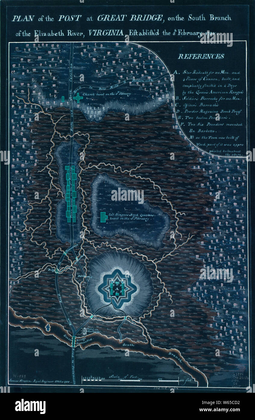 Map of virginia 1750 hi-res stock photography and images - Alamy