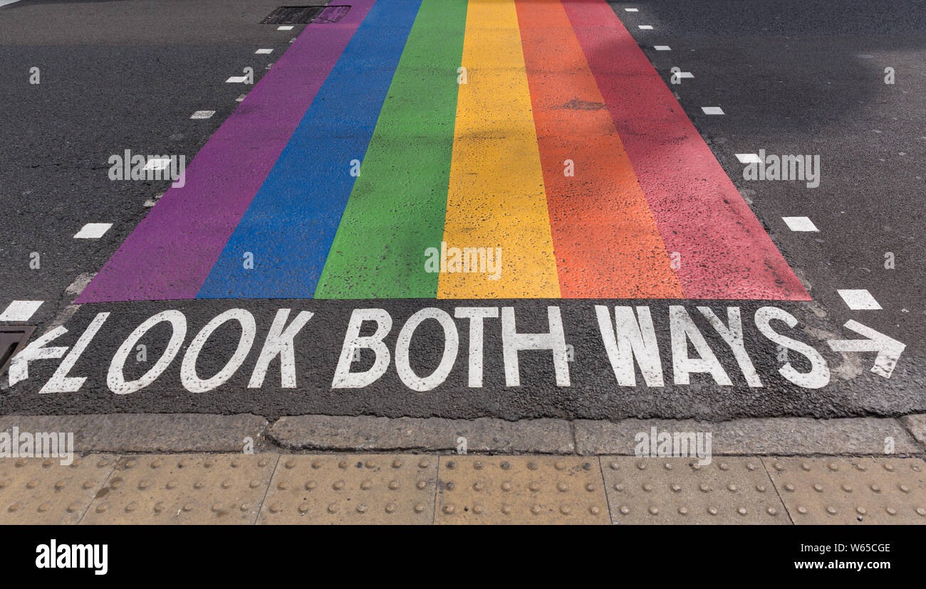 Lgbt road crossing hi-res stock photography and images - Alamy