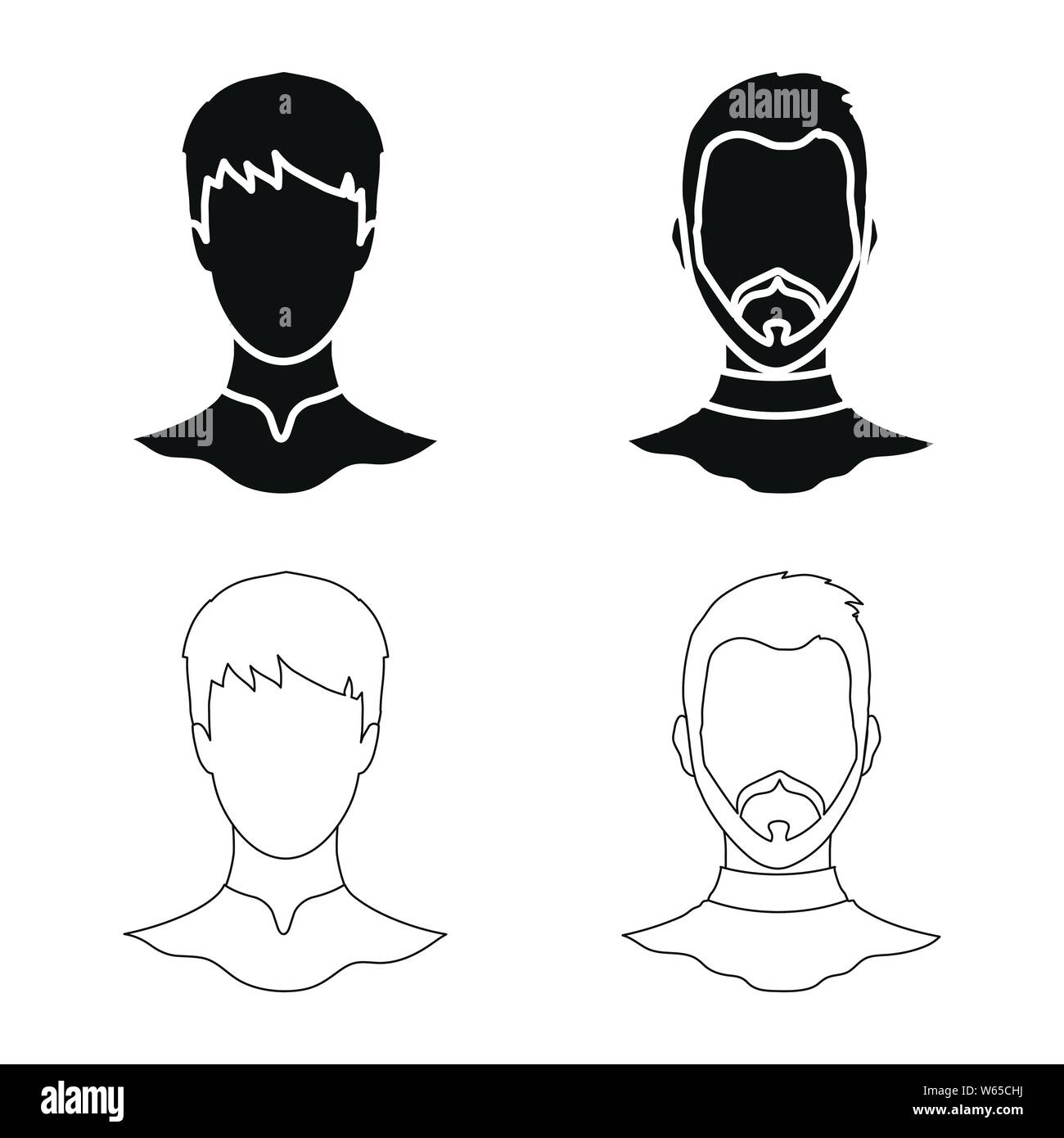 Vector illustration of professional and photo symbol. Collection of ...