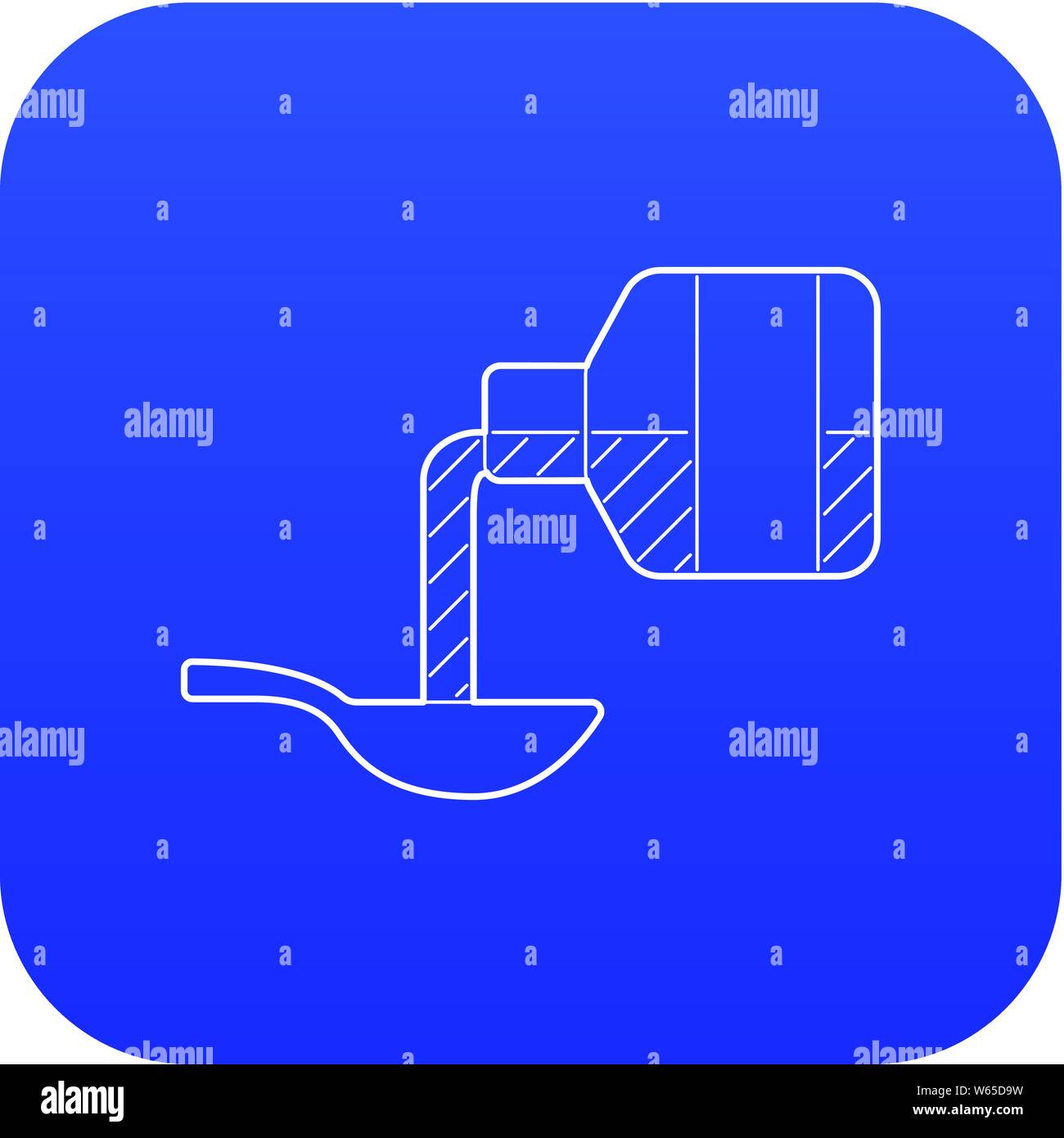 Medical syrup icon blue vector Stock Vector Image & Art - Alamy
