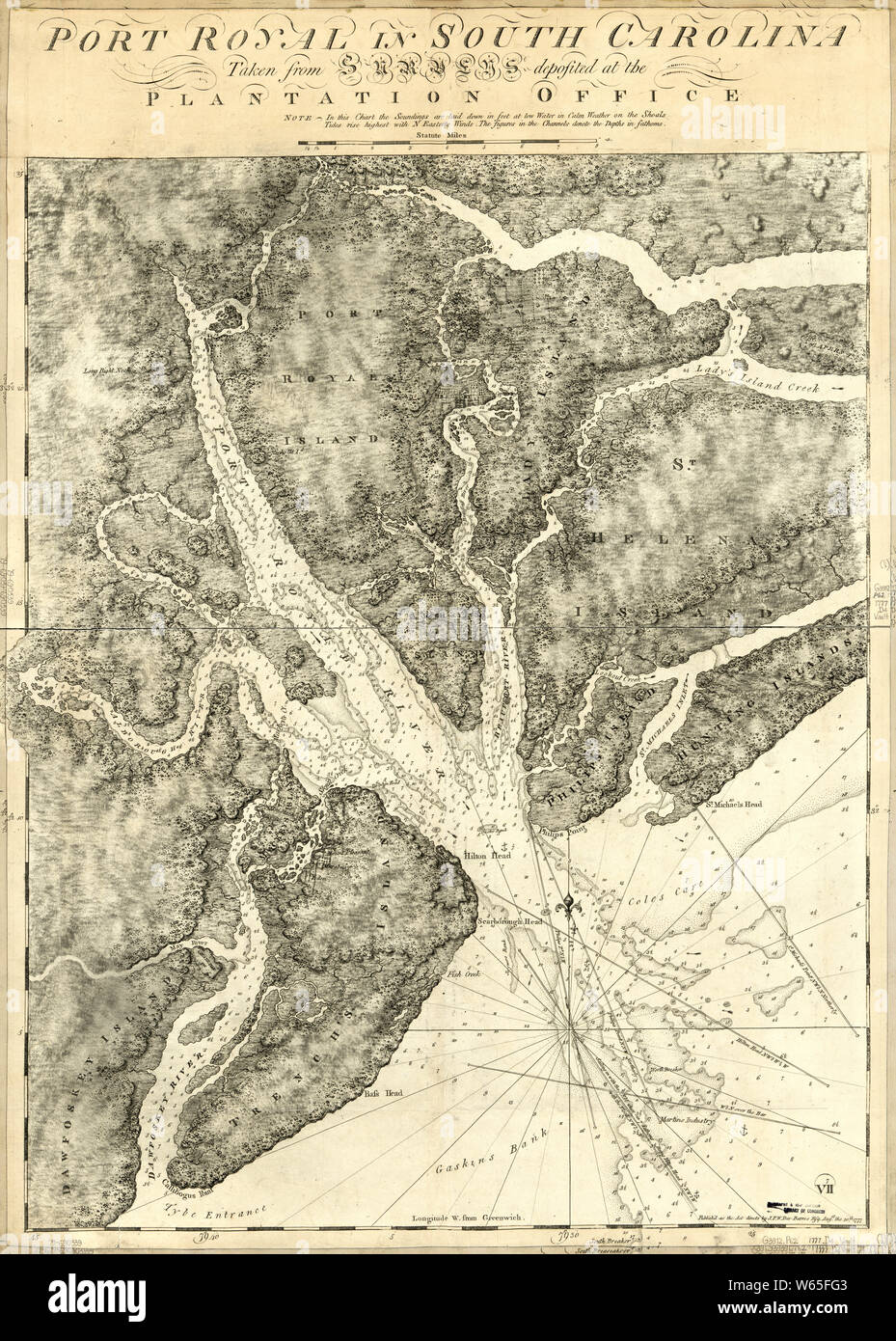 South carolina map 1750 hi-res stock photography and images - Alamy