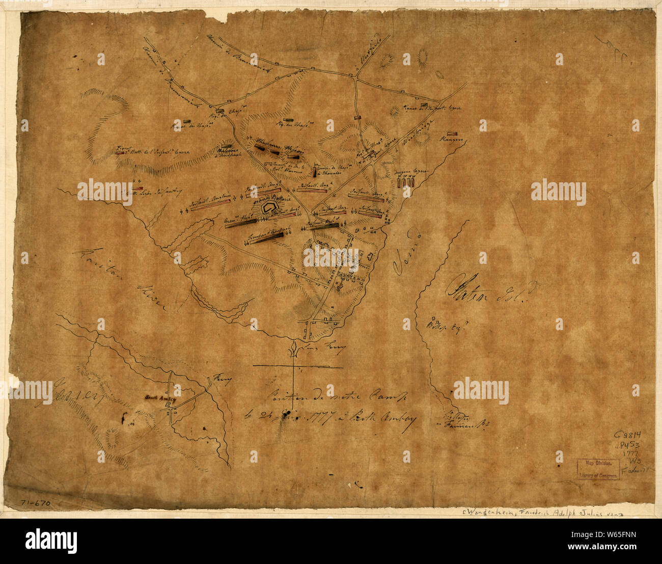 American Revolutionary War Era Maps 1750-1786 835 Position de notre ...