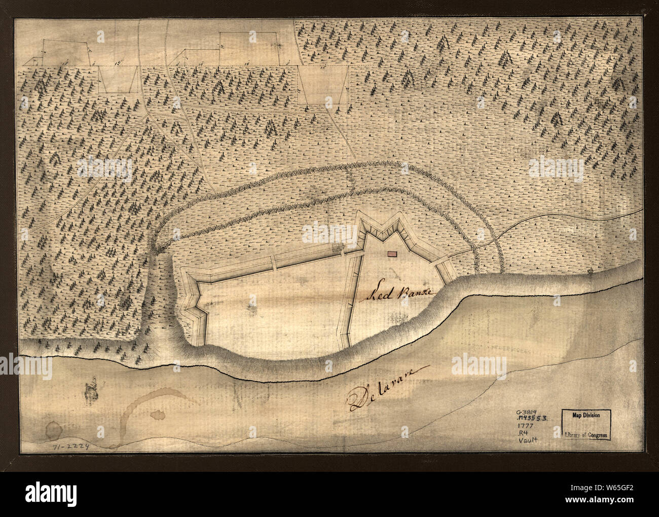 American Revolutionary War Era Maps 1750-1786 848 Red Banke Rebuild and ...