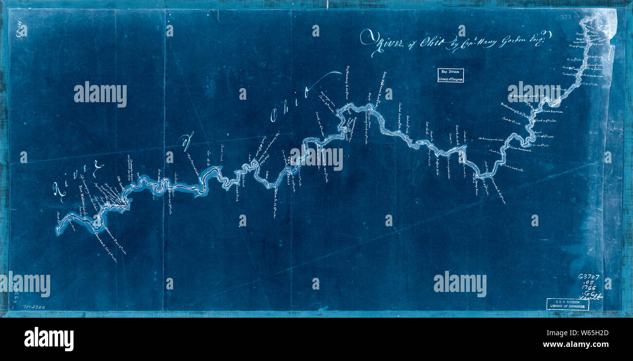 American Revolutionary War Era Maps 1750-1786 854 River of Ohio ...