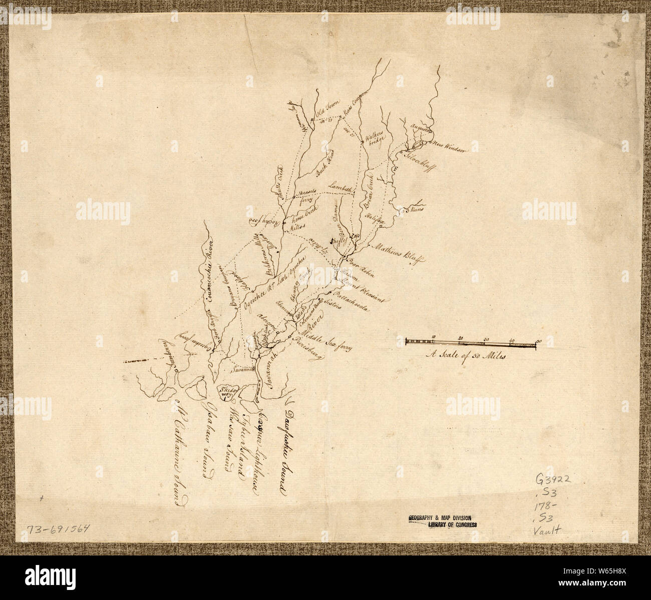 American Revolutionary War Era Maps 1750-1786 860 Savannah River ...