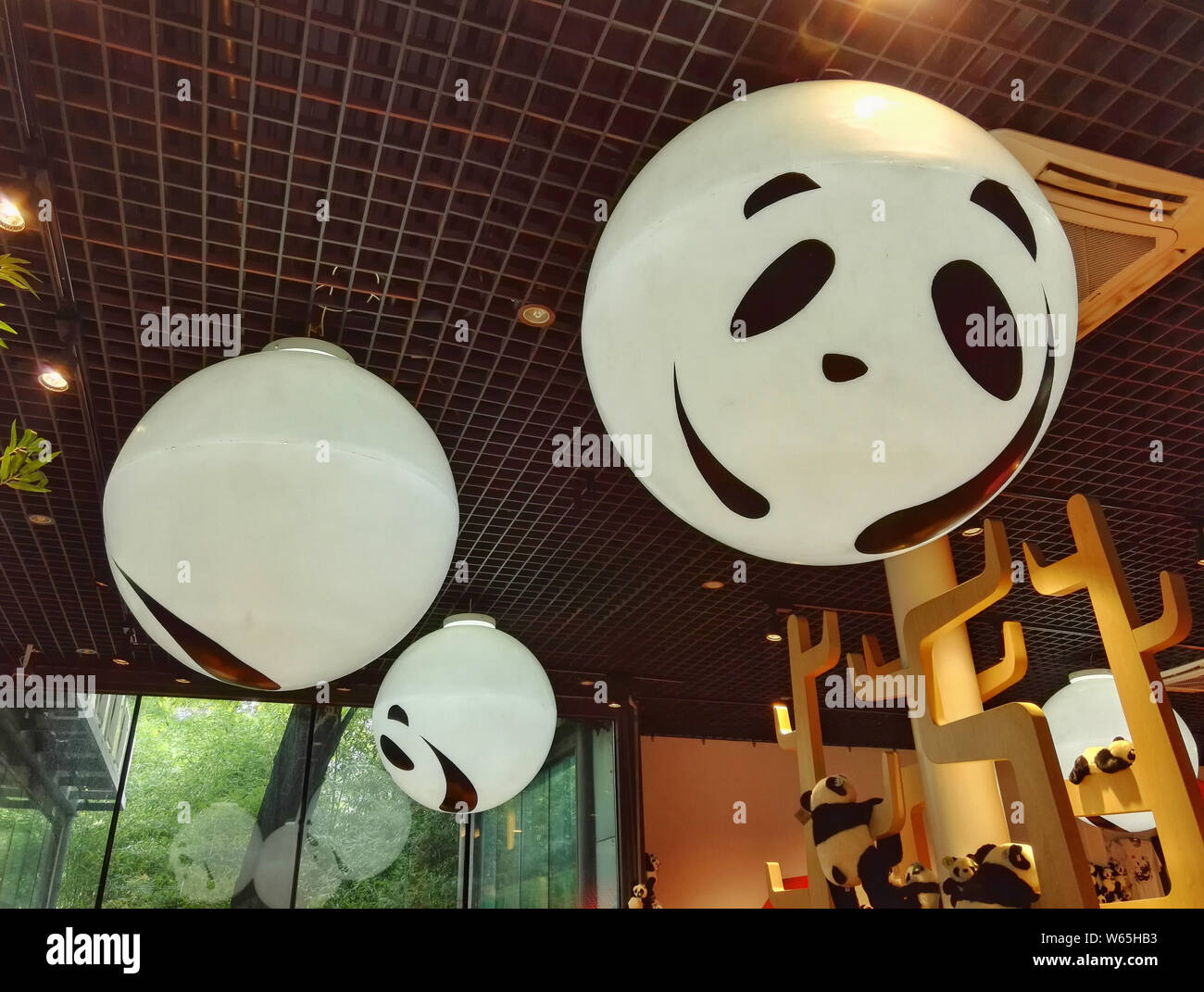 Interior view of the Giant Panda House Shop in Beijing Zoo in Beijing ...