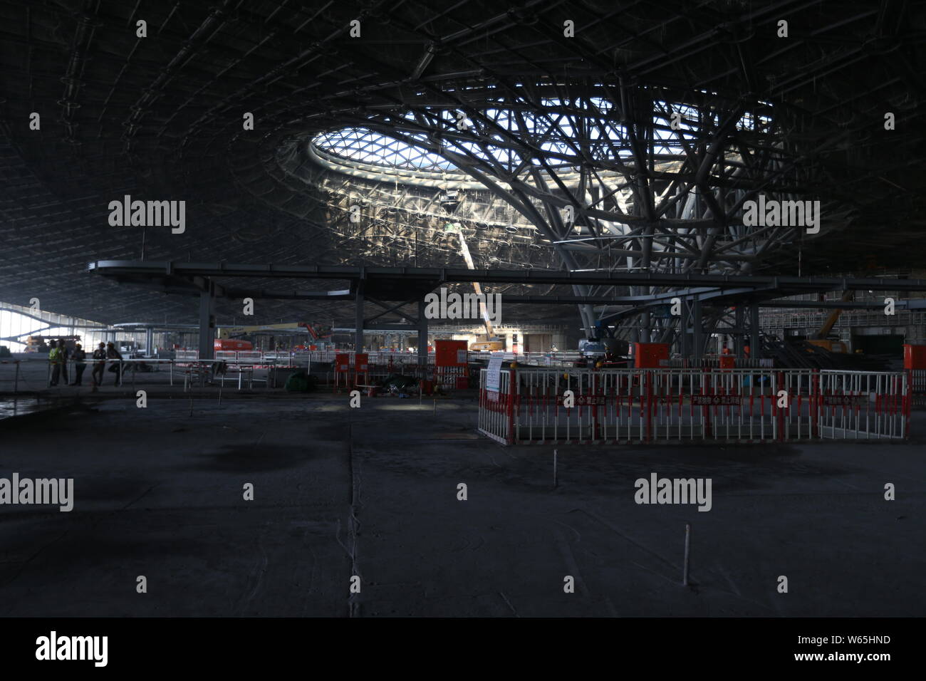 View of the construction site of the main terminal co-designed by Iraqi ...