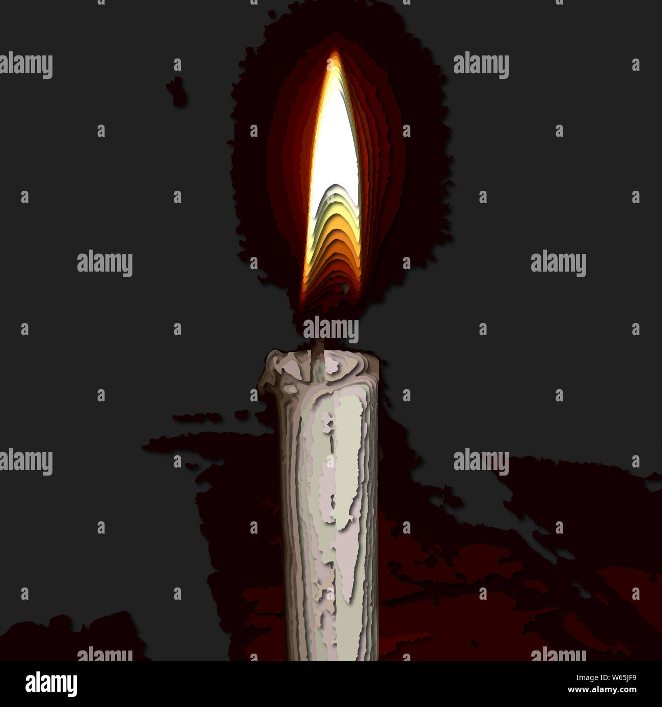 candle paper cut background Stock Photo - Alamy