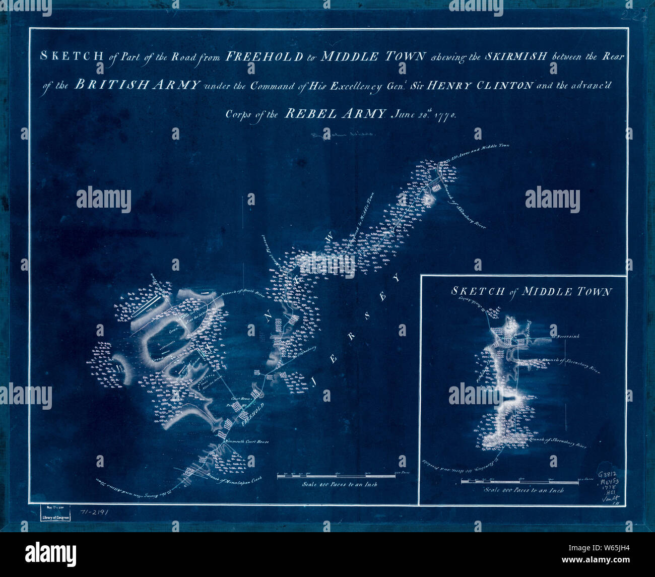 American Revolutionary War Era Maps 1750-1786 876 Sketch of part of the ...