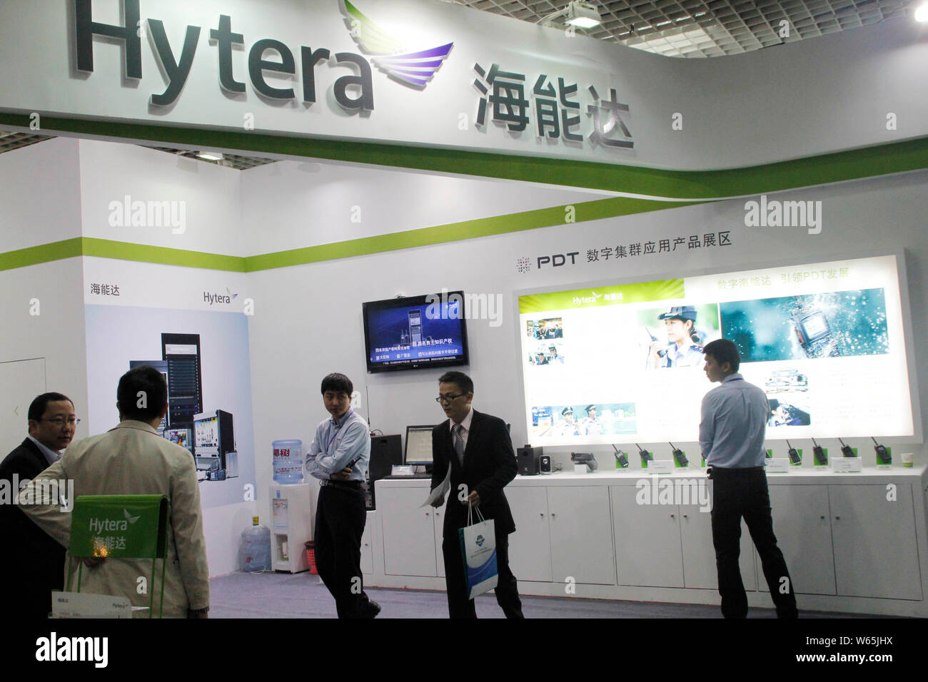--FILE--People visit the stand of CASIC (China Aerospace Science and ...