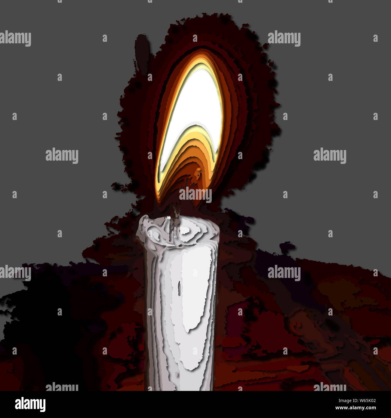 candle paper cut background Stock Photo - Alamy