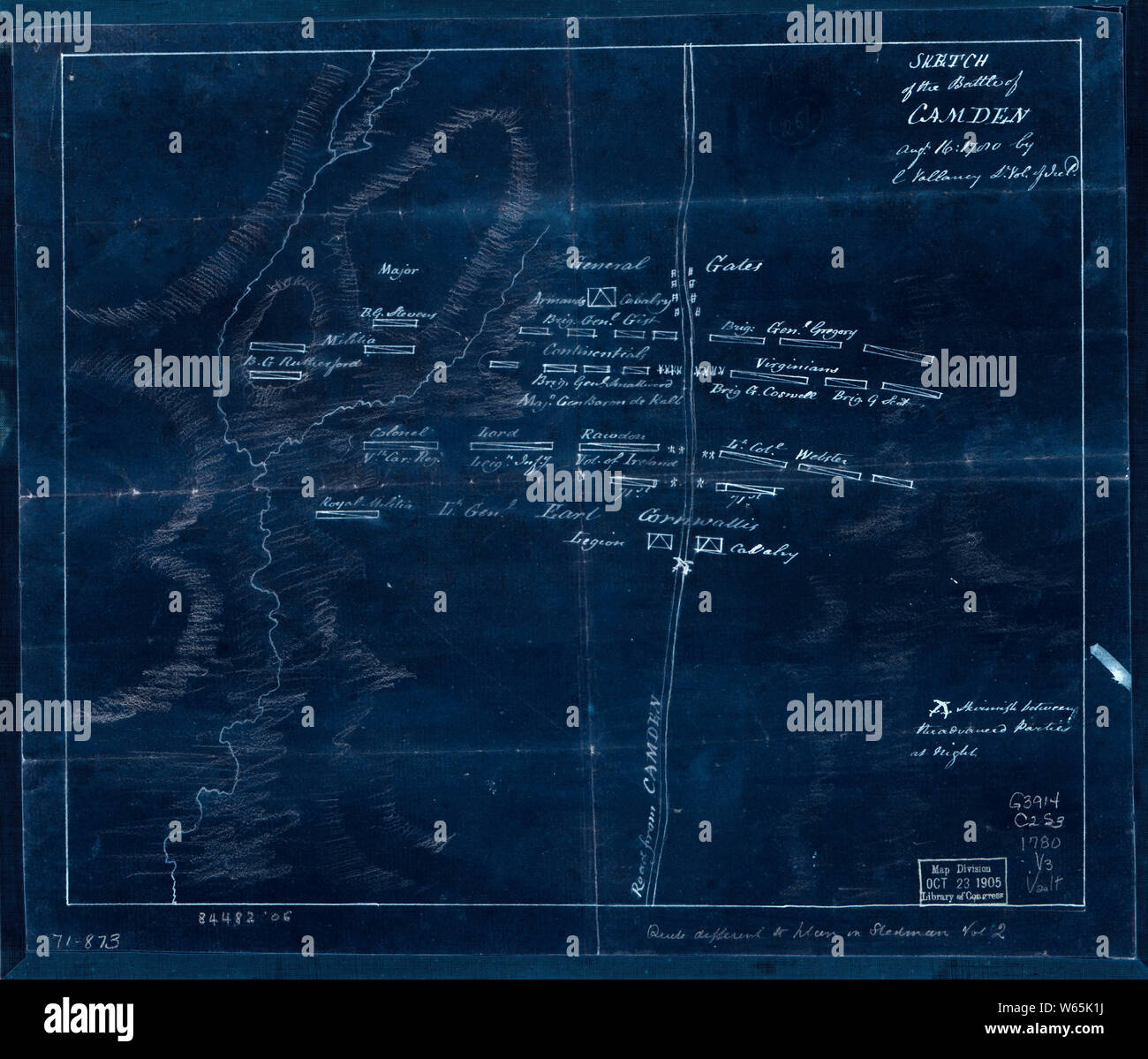 American Revolutionary War Era Maps 1750-1786 882 Sketch of the battle ...