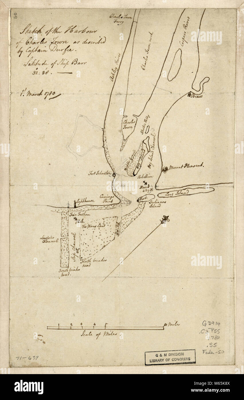 American Revolutionary War Era Maps 1750-1786 886 Sketch of the harbour ...