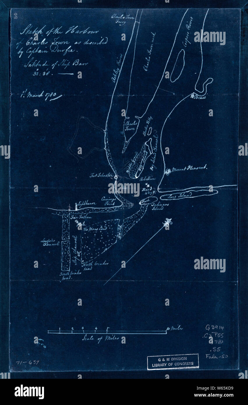 American Revolutionary War Era Maps 1750-1786 888 Sketch of the harbour ...