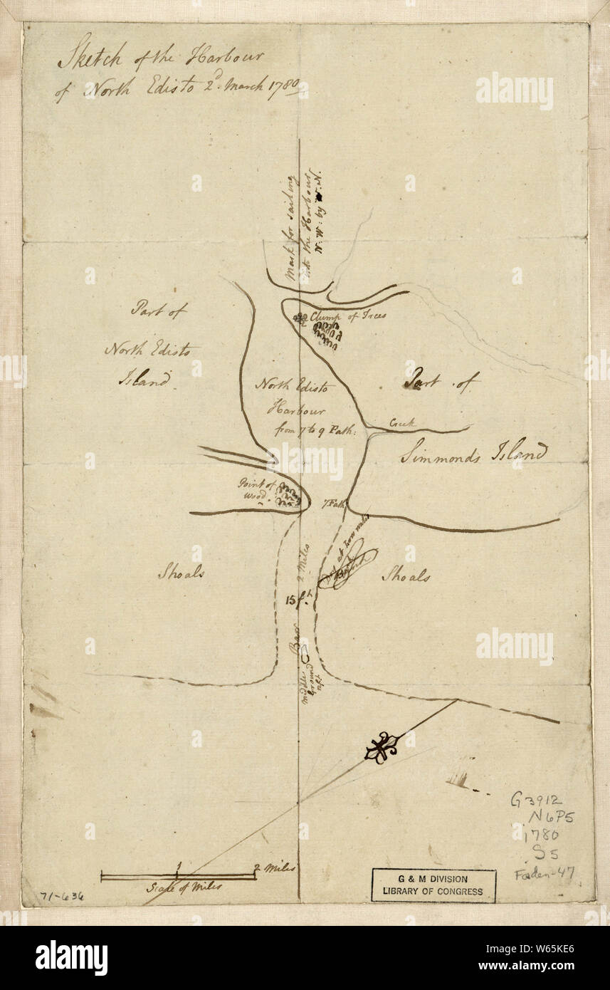 American Revolutionary War Era Maps 1750-1786 887 Sketch of the harbour ...