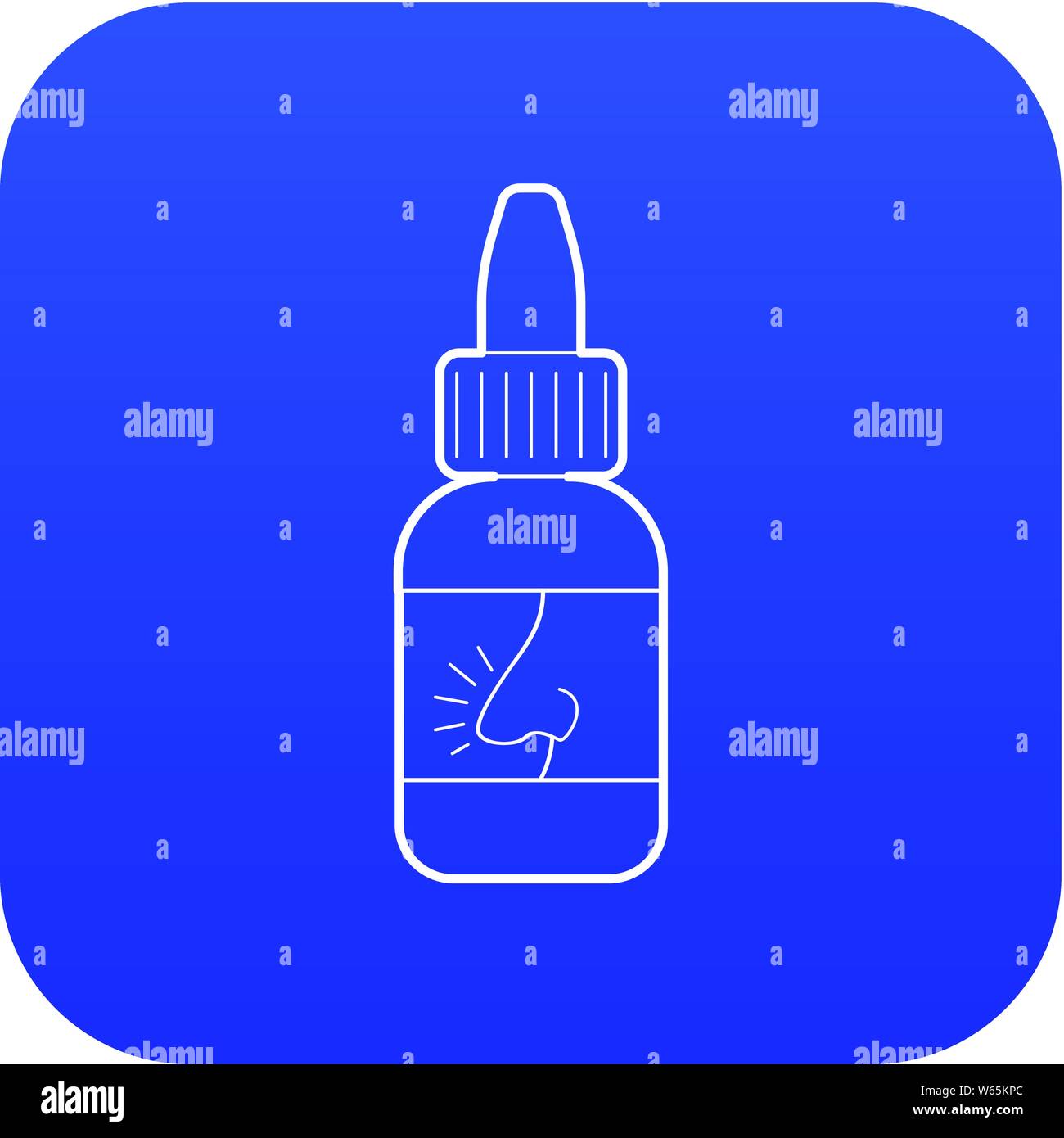 Nasal drops icon blue vector Stock Vector Image & Art - Alamy