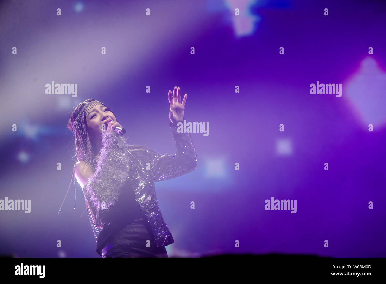 Taiwanese singer and actress Angela Chang performs during her "Journey ...