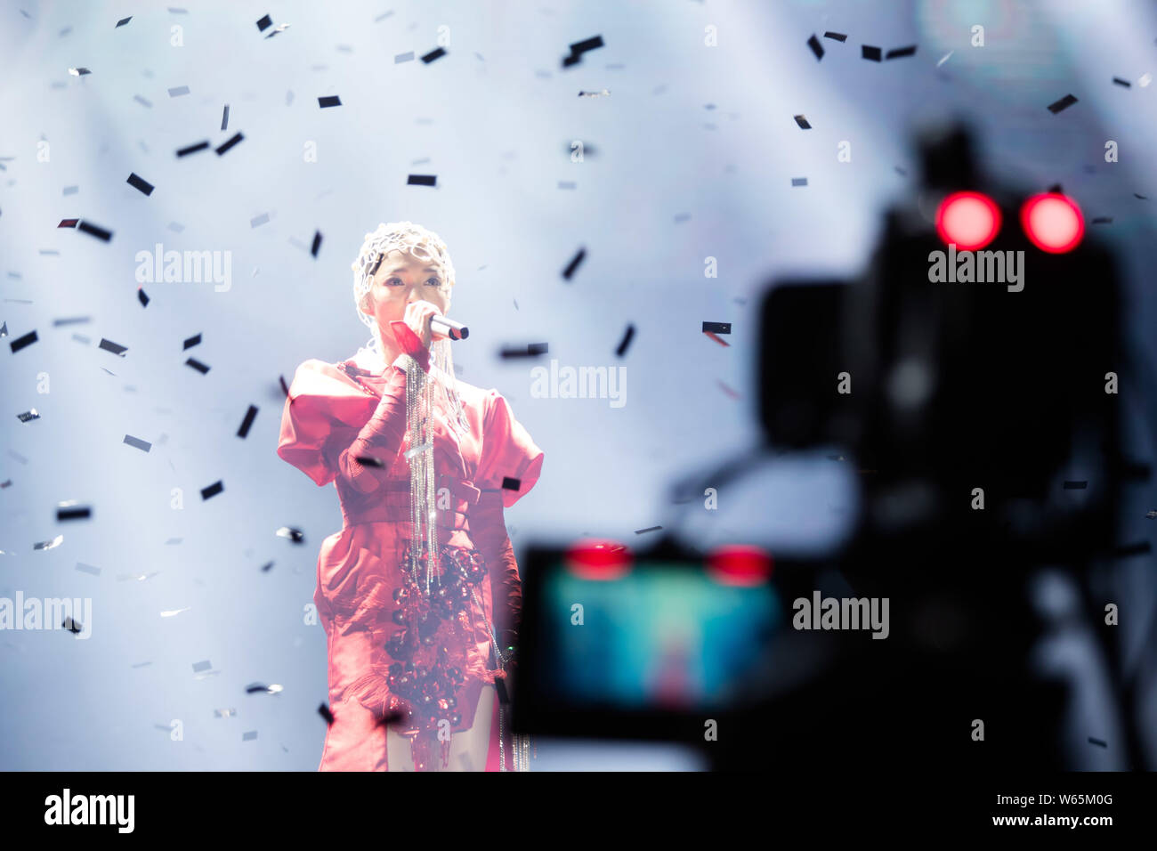 Taiwanese singer and actress Angela Chang performs during her "Journey ...