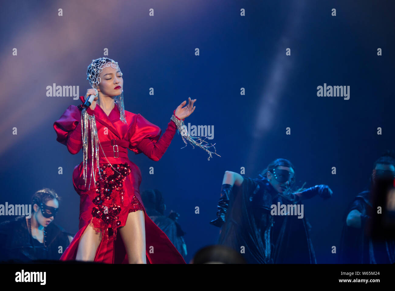 Taiwanese singer and actress Angela Chang performs during her "Journey ...