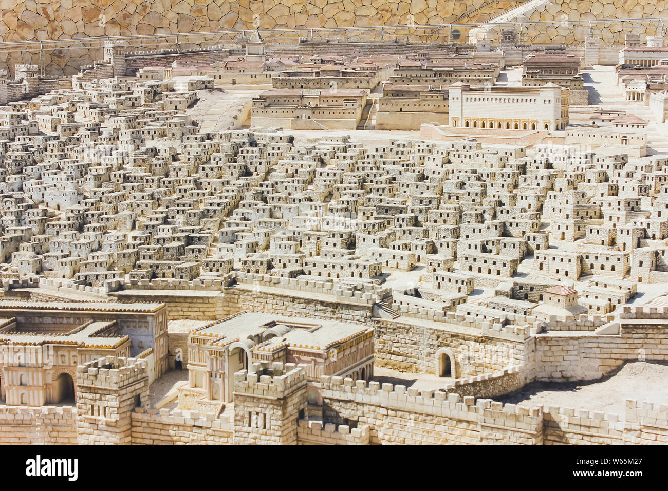 JERUSALEM, ISRAEL - OCTOBER 13, 2018: The Model of Jerusalem in the ...