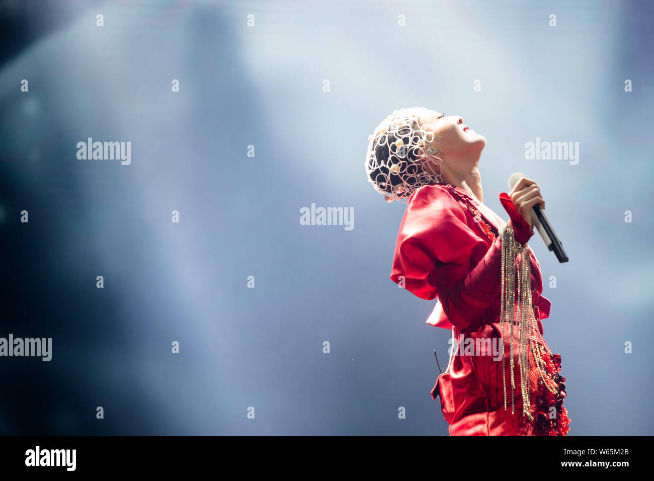 Taiwanese singer and actress Angela Chang performs during her "Journey ...