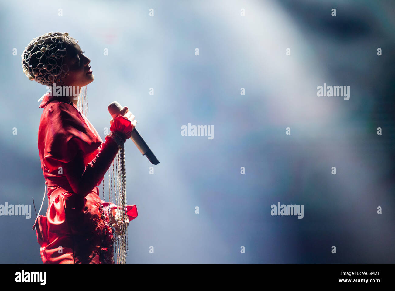 Taiwanese singer and actress Angela Chang performs during her "Journey ...