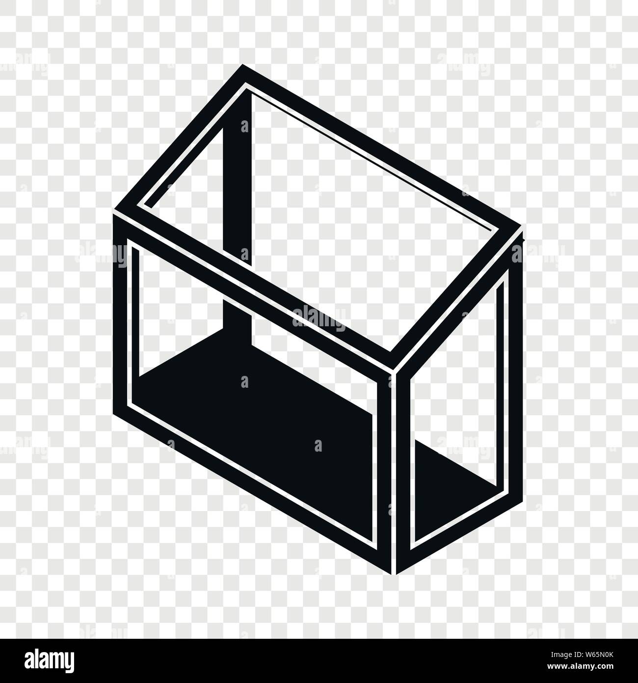 Balcony Window Frame Icon Simple Black Style Stock Vector Image And Art