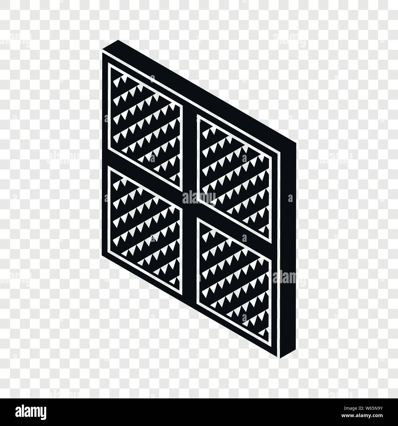 Square window frame icon, simple black style Stock Vector Image & Art ...
