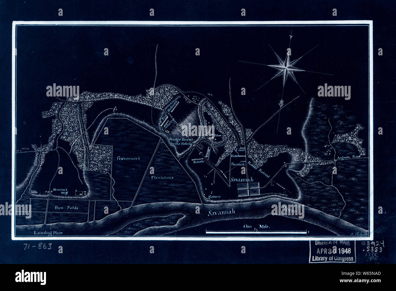American Revolutionary War Era Maps 1750-1786 911 Taking of Savannah in ...