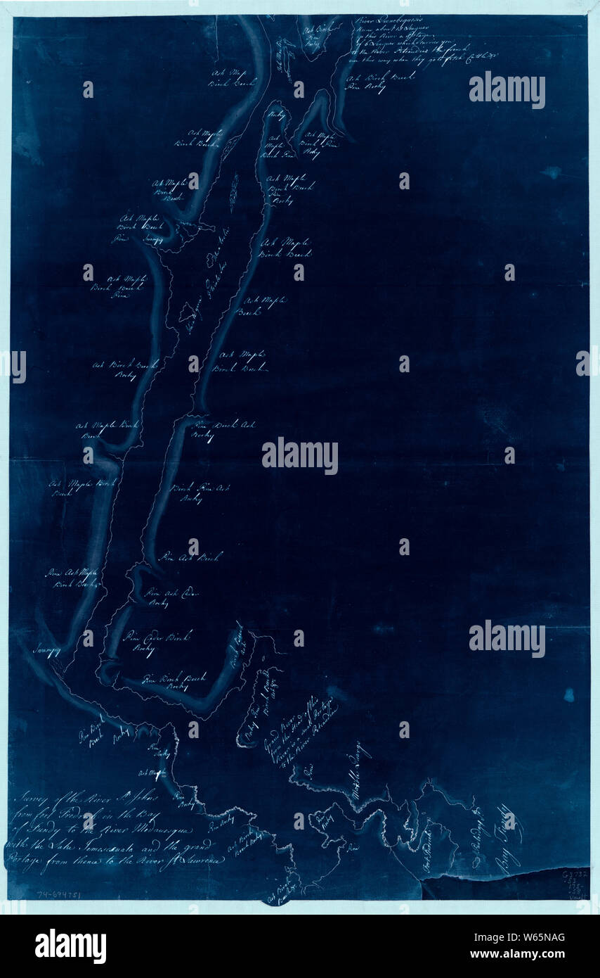 American Revolutionary War Era Maps 1750-1786 910 Survey of the River ...